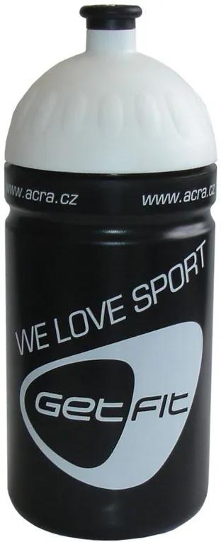 Plastová sportovní lahev na pití 0,5 l, černá