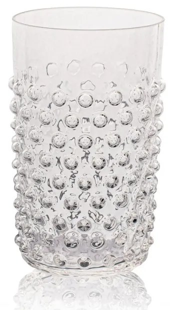 Sklenice, Jílek Glassworks, HOBNAIL, Křišťál, 250 ml, 6 ks