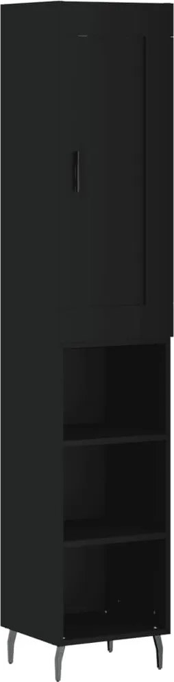 vidaXL Skříň highboard 34,5x34x180 cm kompozit [3200338] Barva: šedá sonoma