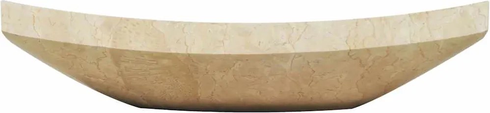 Umyvadlo 50 x 35 x 12 cm mramor krémové 142765