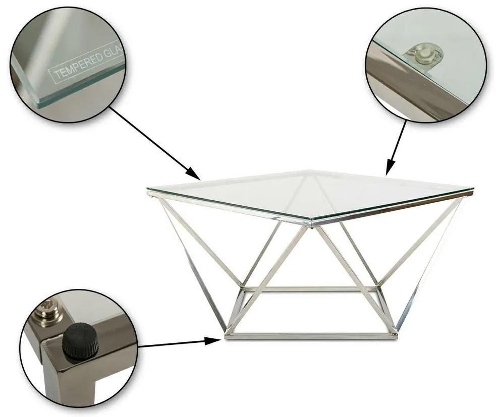 Konferenční stolek Diamanta Silver