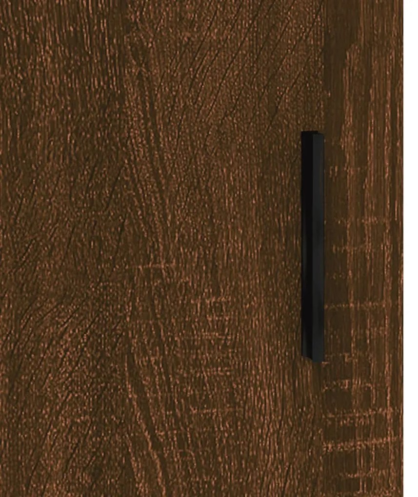 Skříň highboard hnědý dub 69,5 x 31 x 115 cm kompozitní dřevo