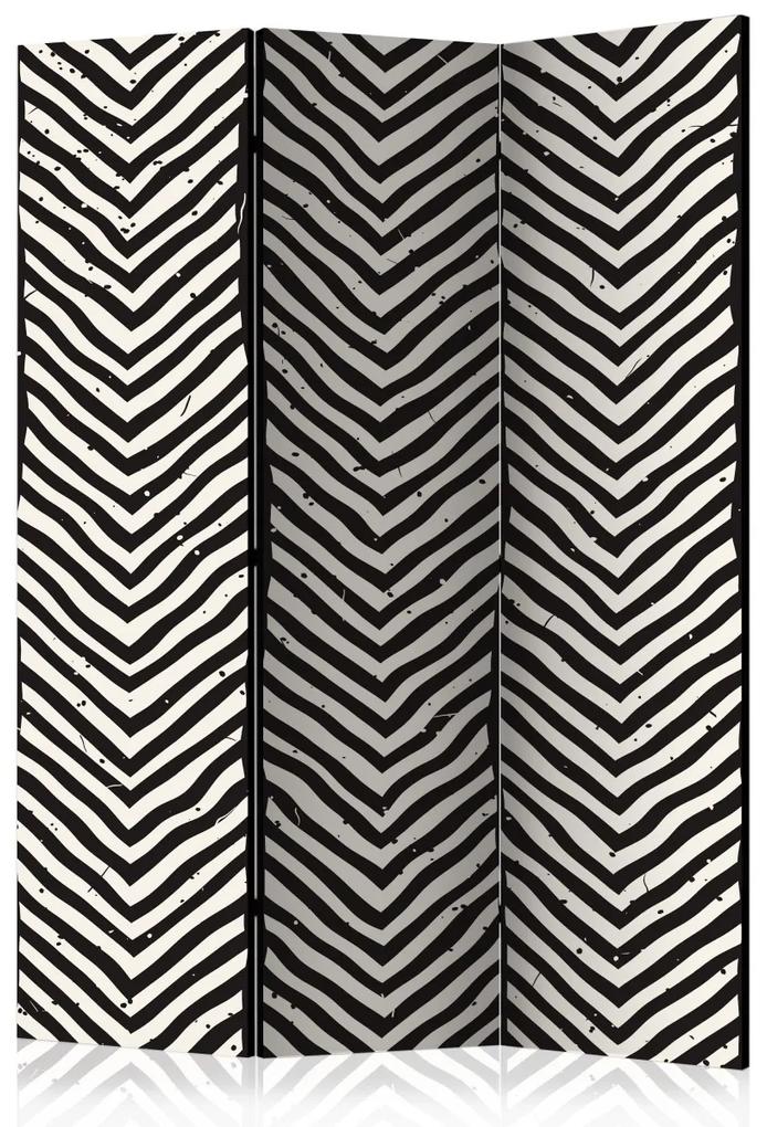 Paraván černobílý abstraktní hodnota: 135x172