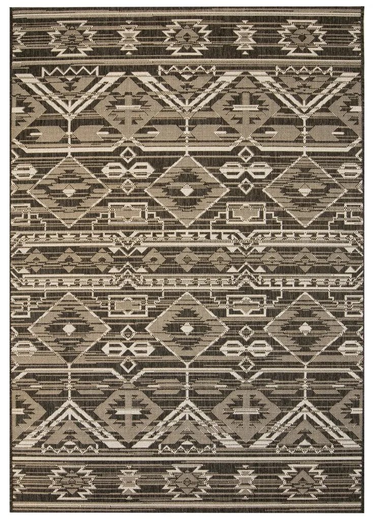 133091 vidaXL Venkovní/vnitřní kusový koberec, sisal, 180x280cm geometrický