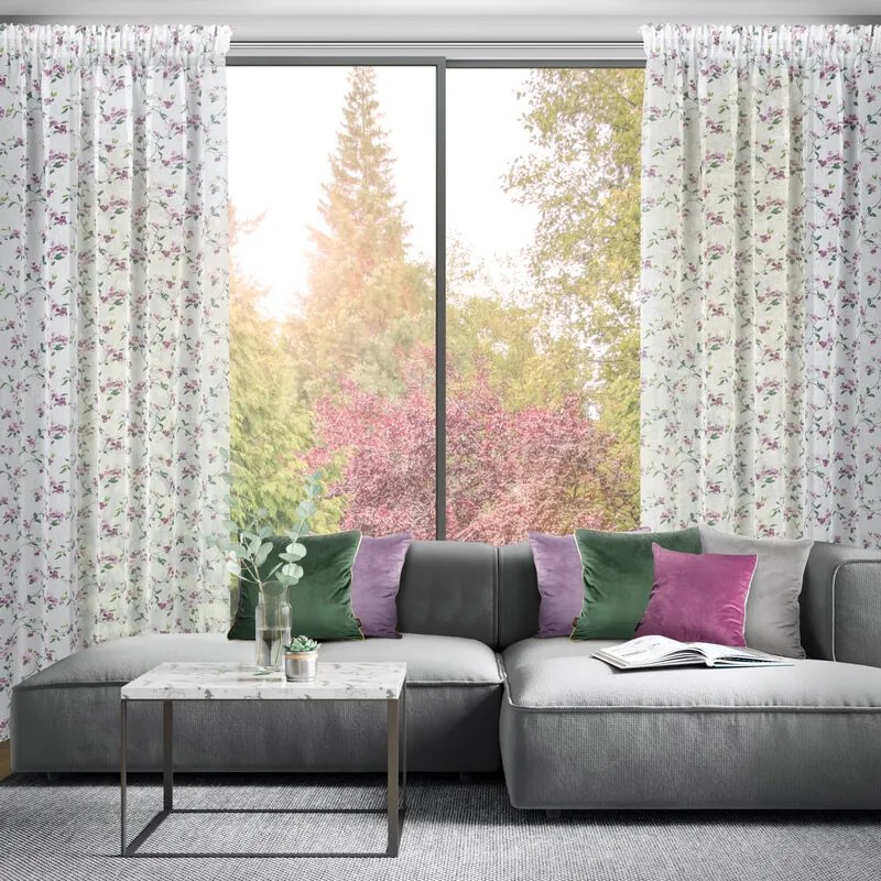 Květinový závěs na pásce DINA 140x270 cm