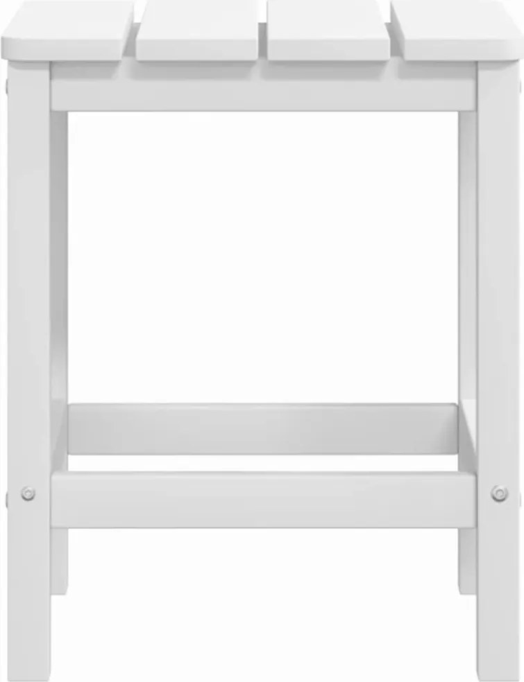 Zahradní křesla Adirondack se stolkem HDPE bílá 3095704