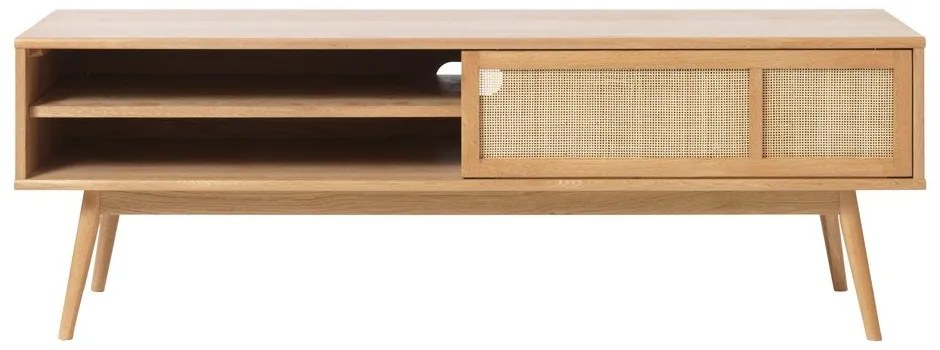 TV stolek v dekoru dubu v přírodní barvě 150x50 cm Barrali – Unique Furniture