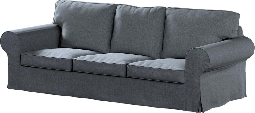 Potah na pohovku IKEA Ektorp 3-místná, nerozkládací barva šedá látka pletený vzor