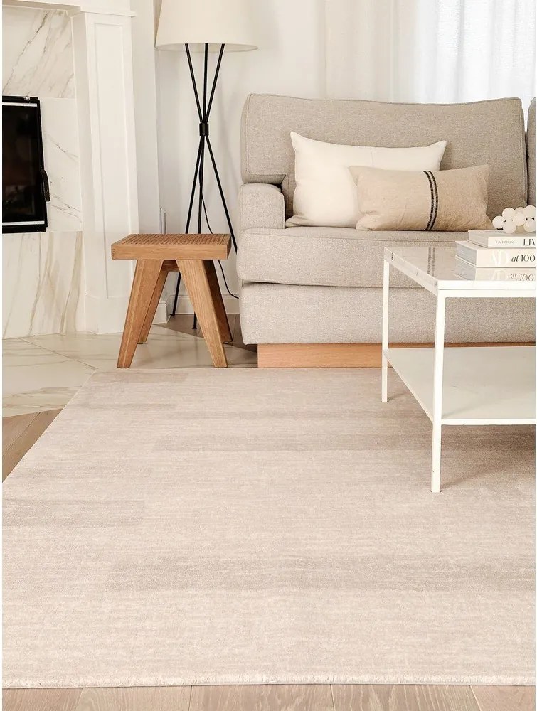 Béžový vlněný koberec 240x340 cm Agnus Brush Lines – Agnella