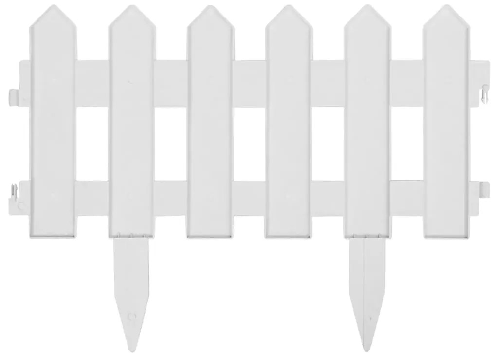 vidaXL Marketos Travní lemy 25 ks bílé 10 m PP