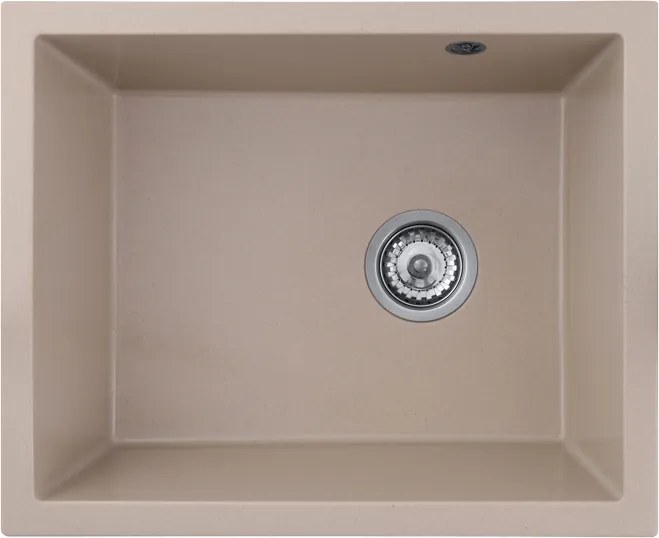 Gamma Decor 5040, 1-komorový granitový dřez 560x460x180 mm, béžová, GMA-ZLE000083