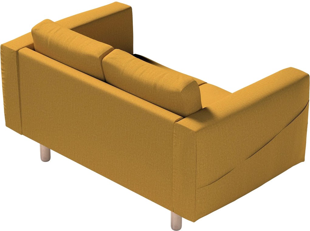 Potah na pohovku IKEA Norsborg 2-místná barva žlutá látka pletený vzor