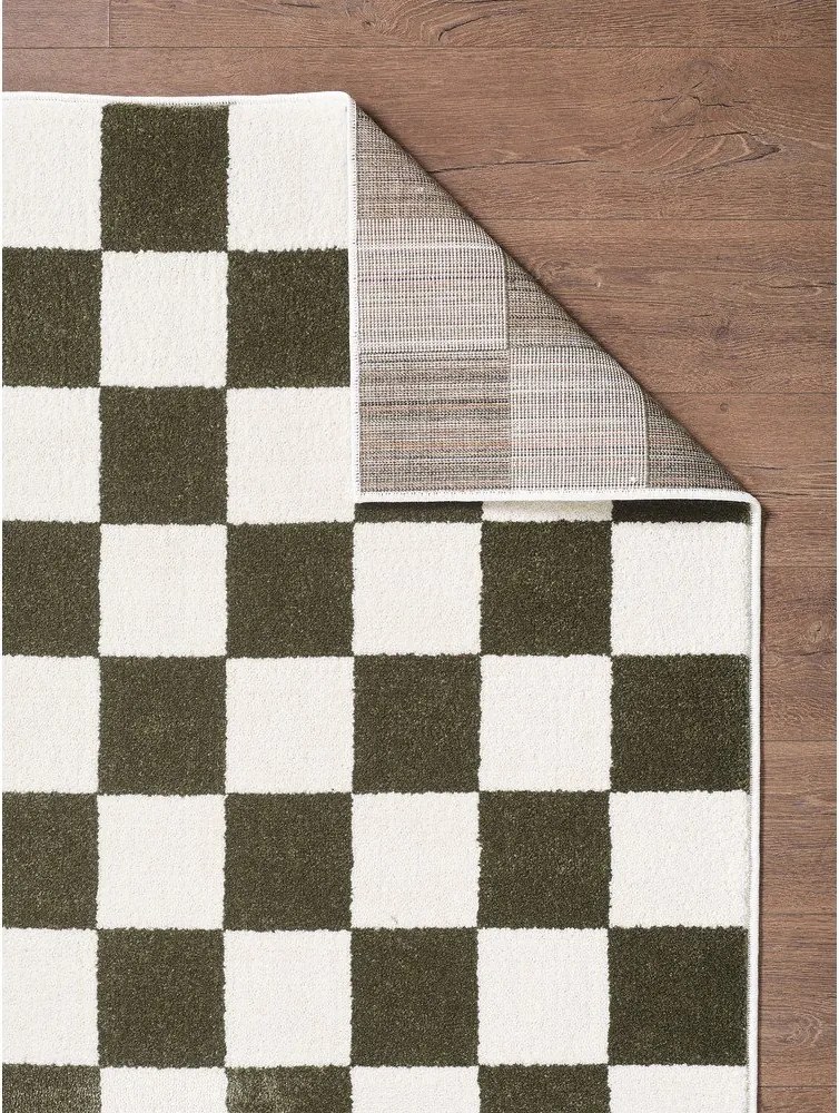 Zelený/krémový koberec 160x230 cm Bistro – ESTE