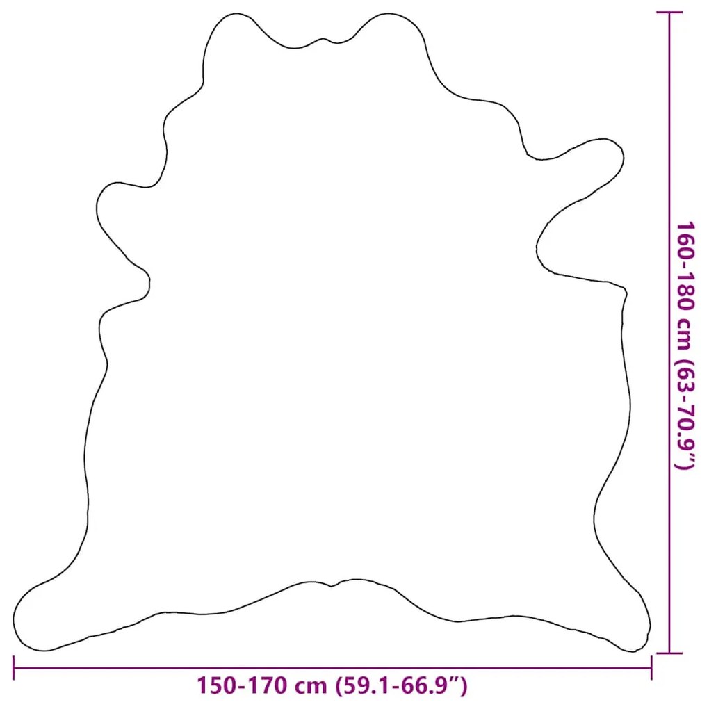 vidaXL Marketos Koberec z pravé hovězí kůže černobílý 150 x 170 cm