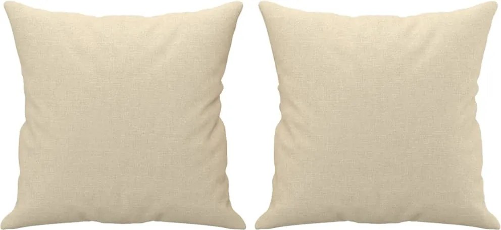 3místná pohovka s polštáři krémová 180 cm textil 3200919