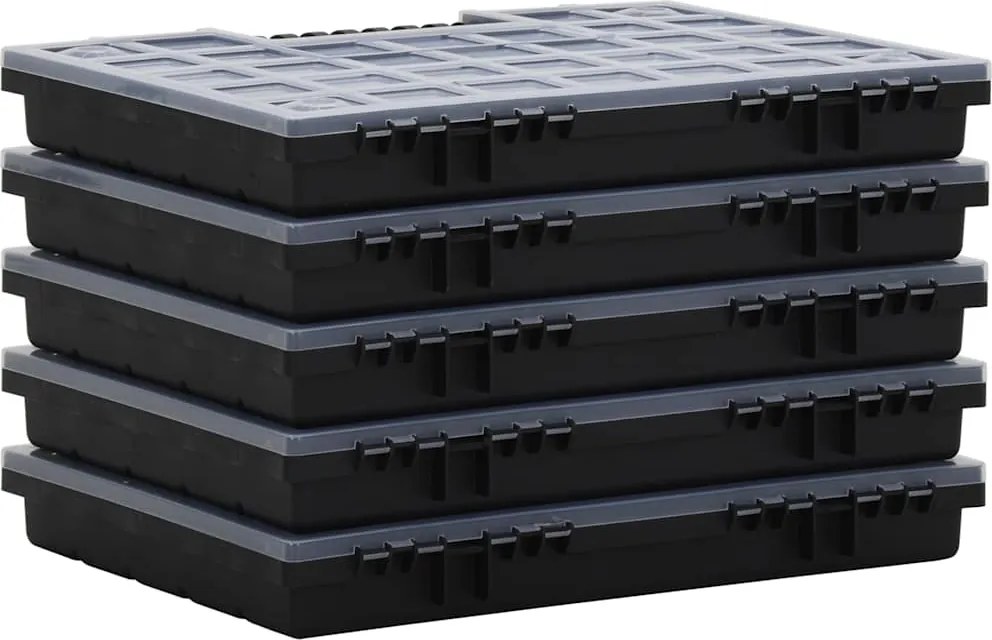 Organizéry na součástky 10 ks 40 x 30 x 5 cm polypropylen 3106444