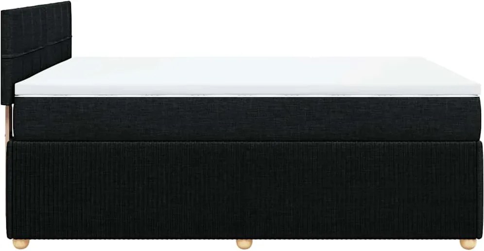 Box spring postel s matrací černá 140 x 190 cm textil 3287453