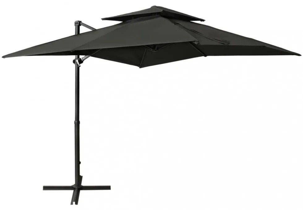 Zahradní slunečník 250x250 cm Dekorhome Cihlová