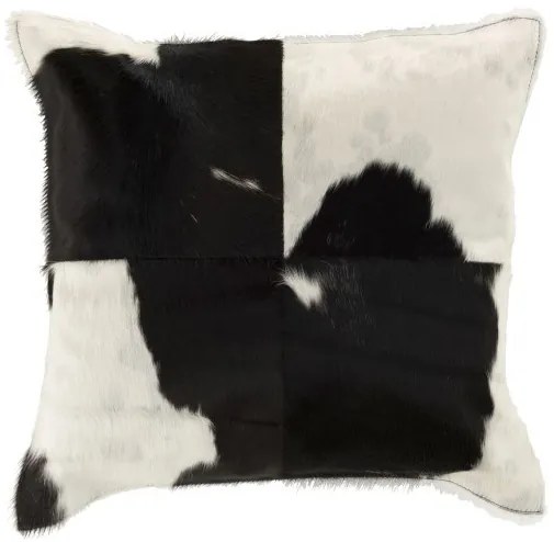 Kožený polštář s výplní Cow - 45*45cm