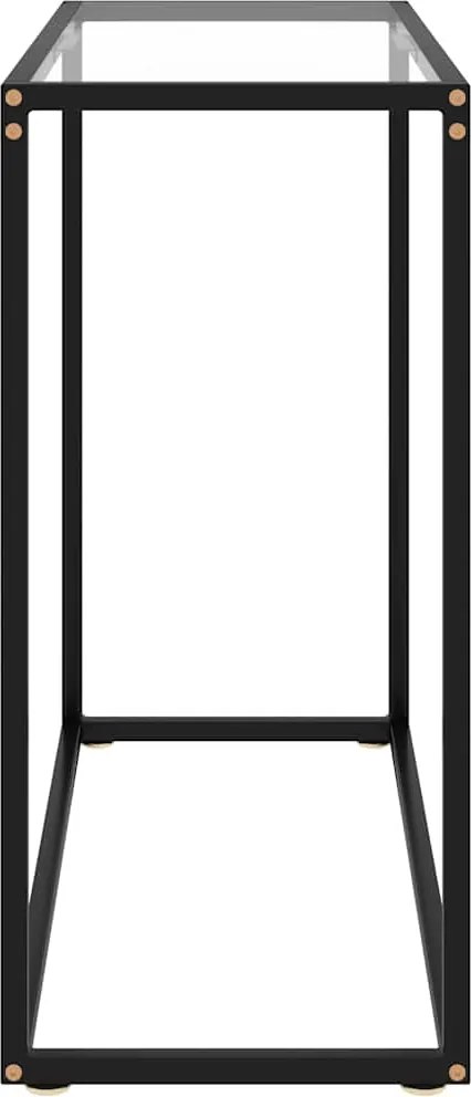 Konzolový stolek transparentní 80 x 35 x 75 cm tvrzené sklo 322807