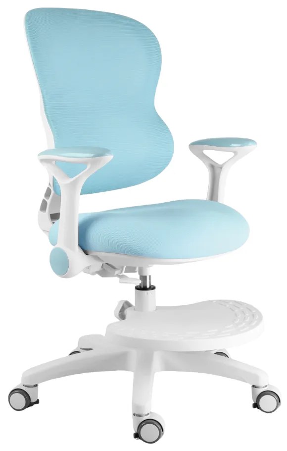 Dětská rostoucí židle Neoseat JUNI 006 — látka, pratelný potah, modrá