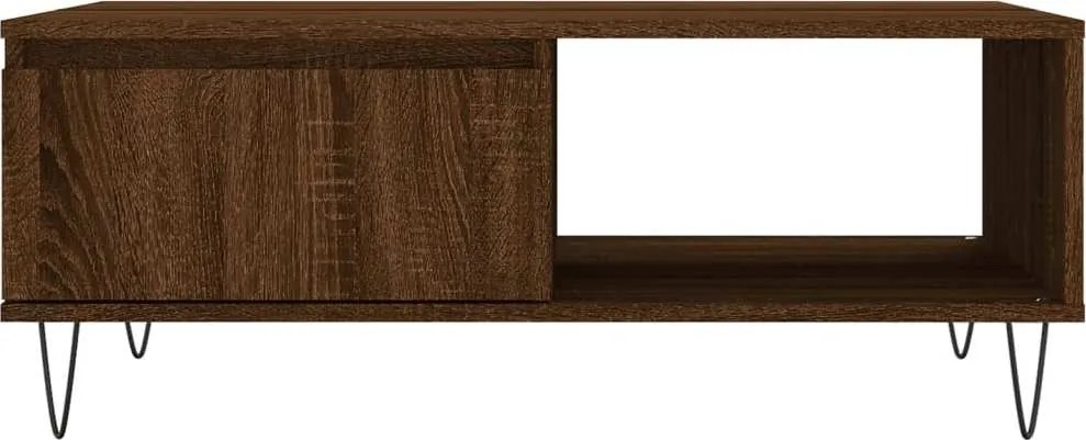 vidaXL Konferenční stolek 90 x 60 x 35 cm kompozitní dřevo [827067] Barva: Bílá