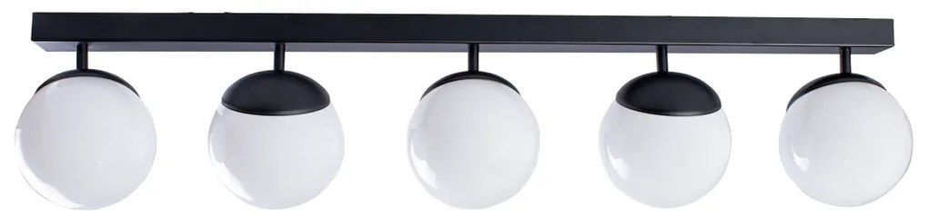 Stropní svítidlo Sfera, 5x bílé skleněné stínítko, b
