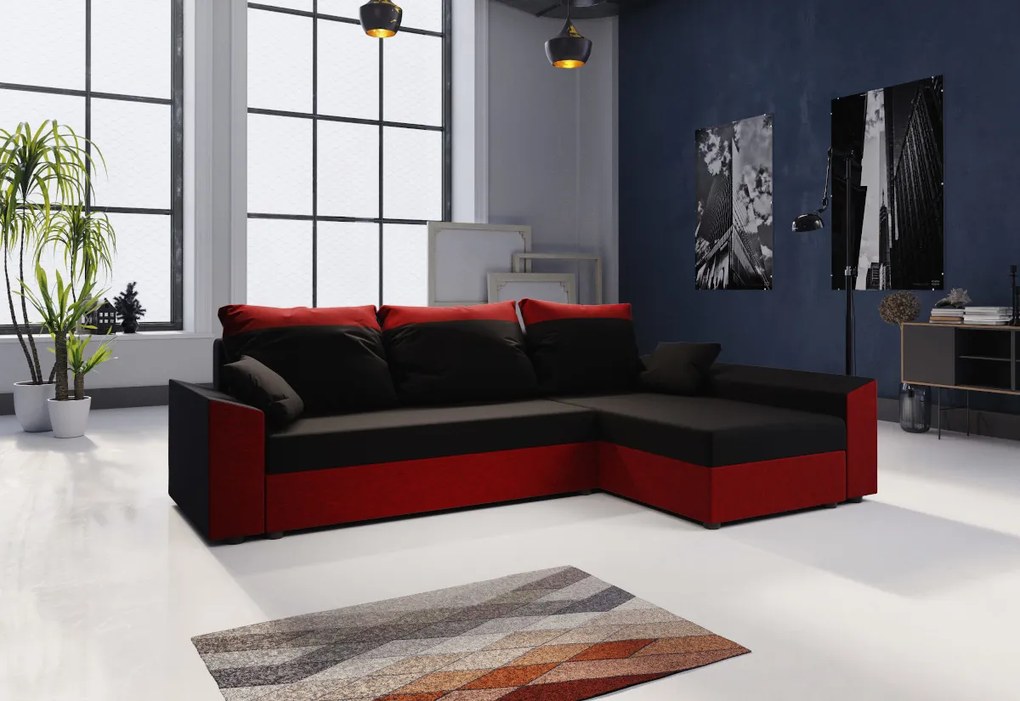 Rohová rozkládací sedačka PAUL, 248x80x139, mikrofáze 15/22, levá