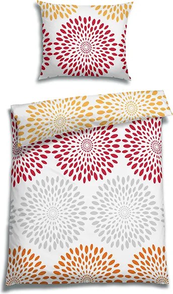 Krepové povlečení Florella Enja Summer Rozměr: 70x90 + 140x200 cm