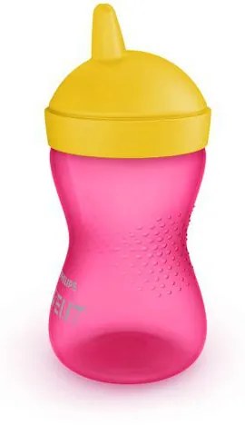 Avent Netekoucí hrneček 300 ml Grippy tvrdá hubička Zelená