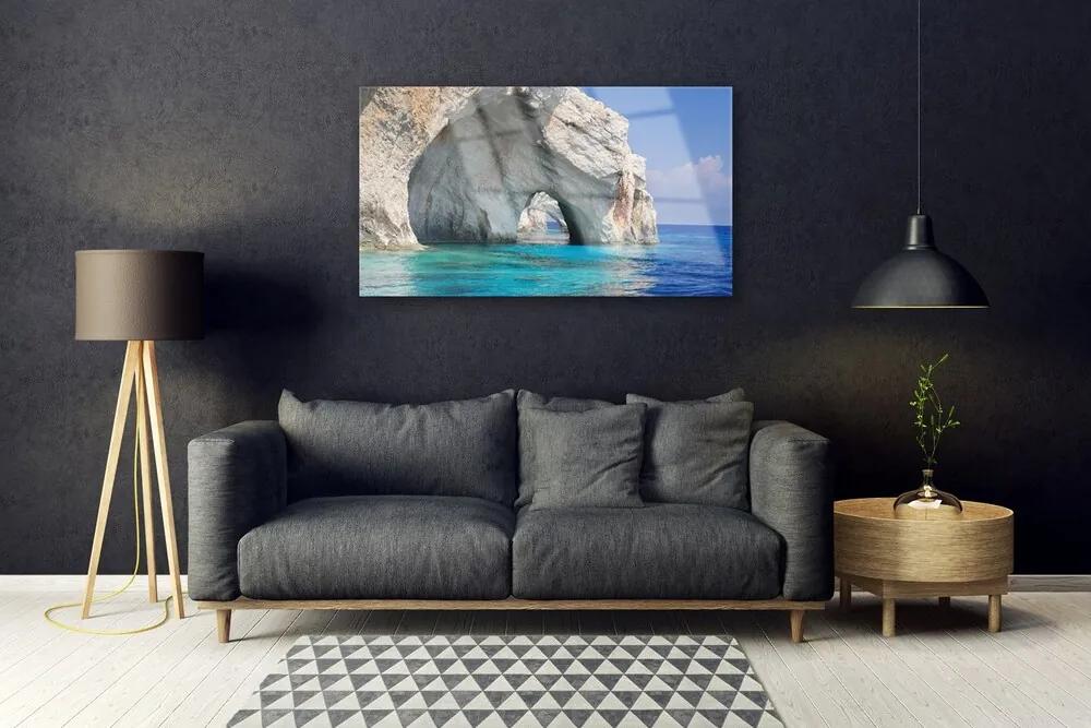 akrylový obraz Moře Jezero Voda Krajina 100x50 cm