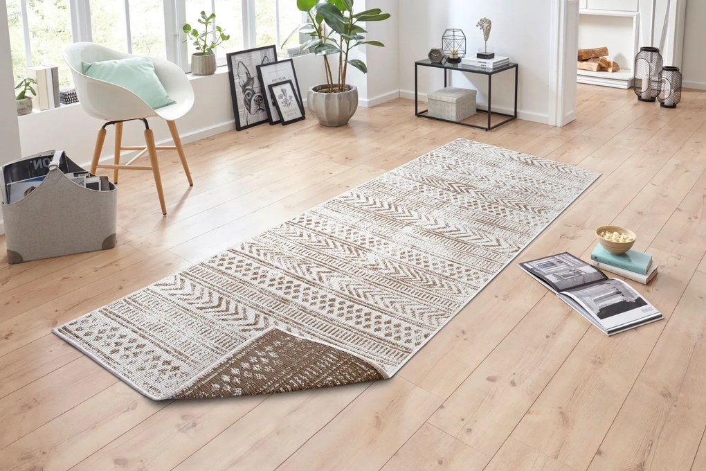 NORTHRUGS - Hanse Home koberce Kusový koberec Twin Supreme 105416 Biri Linen – na ven i na doma - 120x170 cm