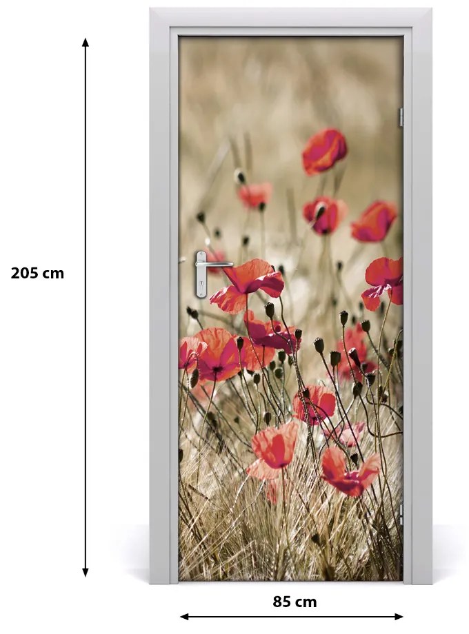 Fototapeta samolepící Plolní květiny 85x205 cm