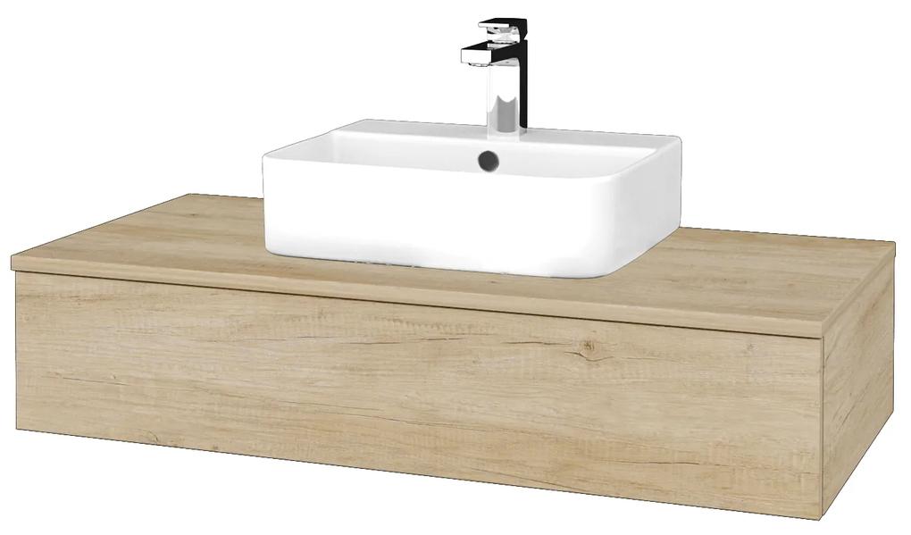 Dřevojas Koupelnová skříňka MODULE SZZ 100 Varianta: N01 Bílá lesk / J01 Organic