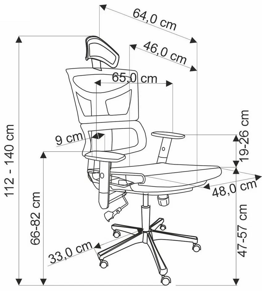 Kancelářská židle Esbelto, černá