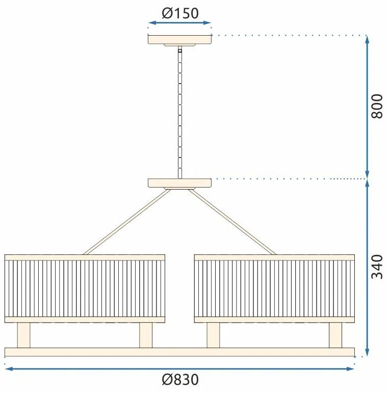 Toolight Závěsné svítidlo s krystaly APP789-6C