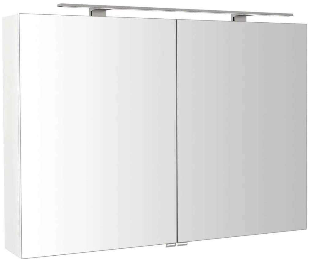 Sapho Riwa - Zrcadlová skříňka s LED osvětlením, 101x70x17 cm, lesklá bílá RIW100-0030