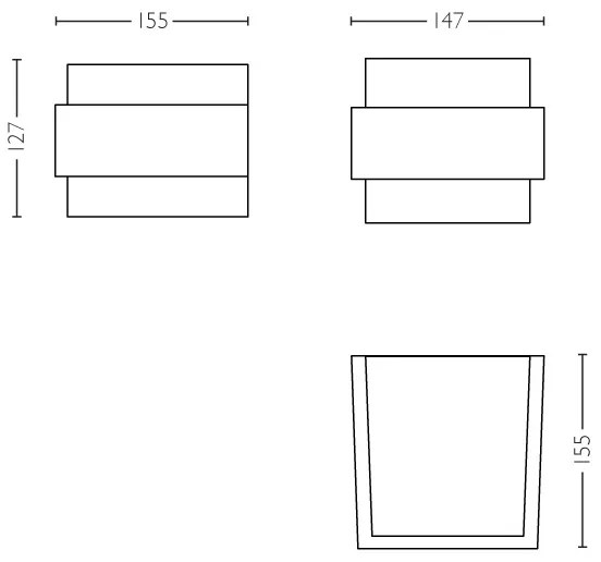 Philips 17335/47/PN - Venkovní nástěnné svítidlo MYGARDEN SHOVEL E27/42W IP44
