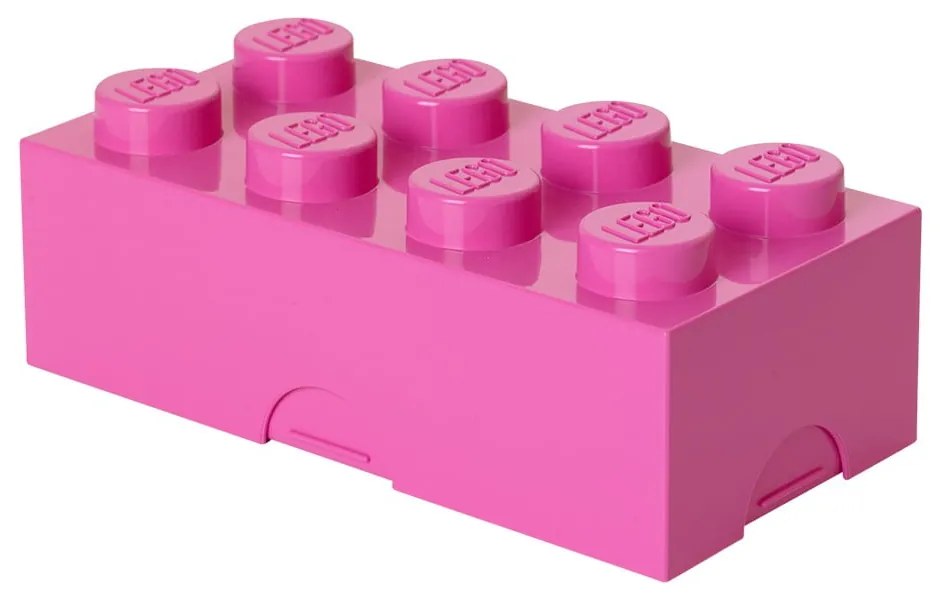 Růžový svačinový box LEGO®