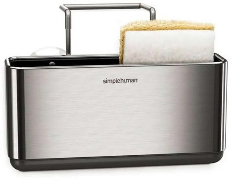 Simplehuman - Držák na houbičky, kartáčovaná nerez KT1134