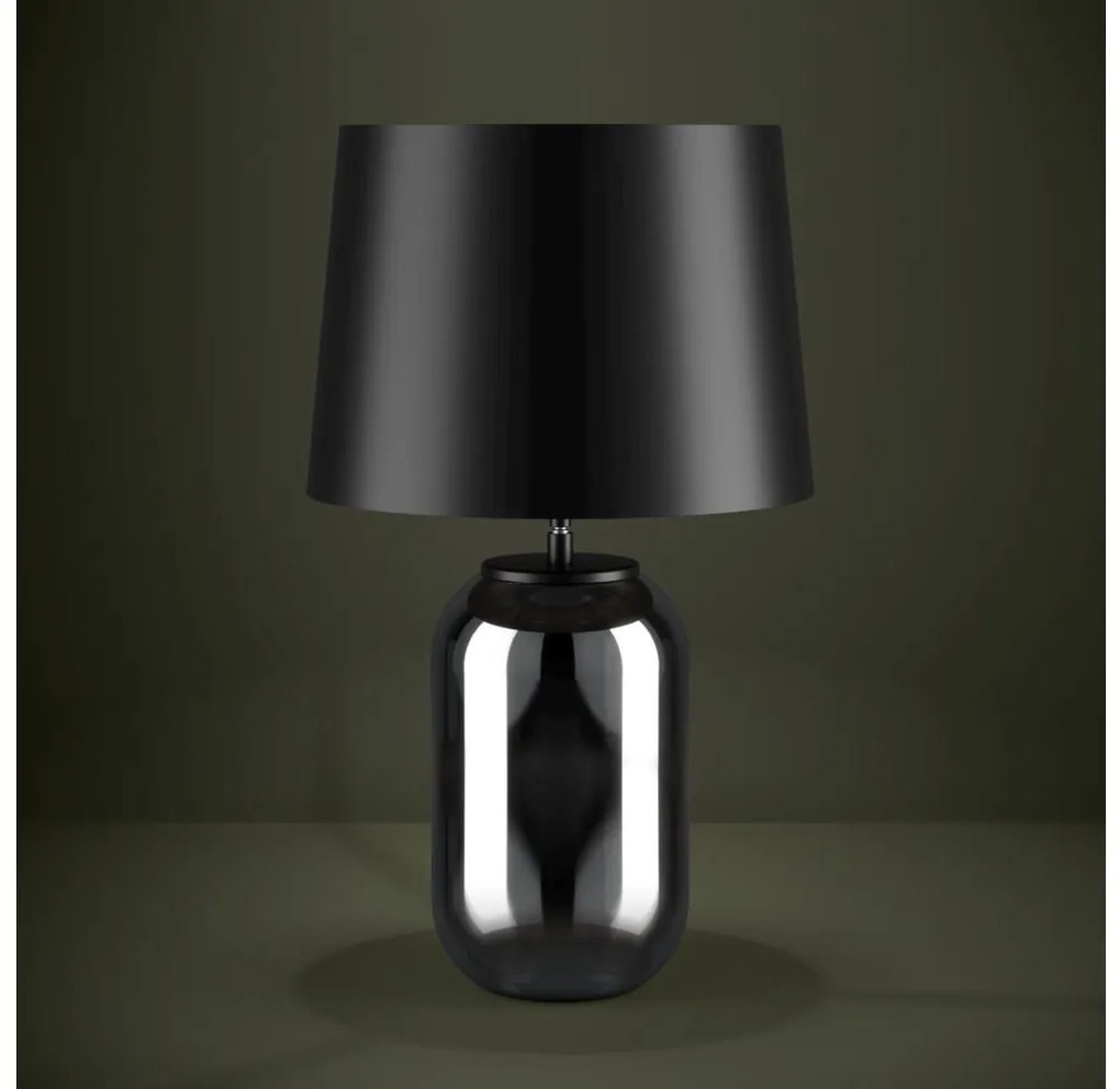 Eglo 390063 - Stolní lampa CUITE 1xE27/40W/230V černá/kouřová