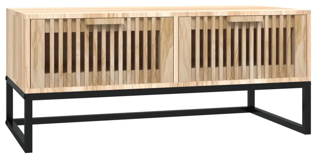vidaXL Konferenční stolek 80x40x35 cm kompozitní dřevo a železo