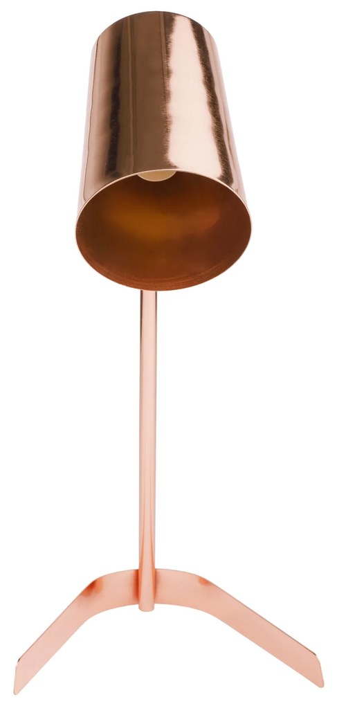 Kondela Stolní lampa, kov / rose gold, FABEL