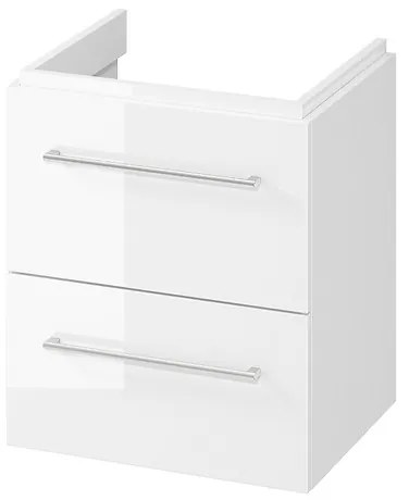 Cersanit Larga, závěsná umyvadlová skříňka 50cm, bílá lesklá, S932-067