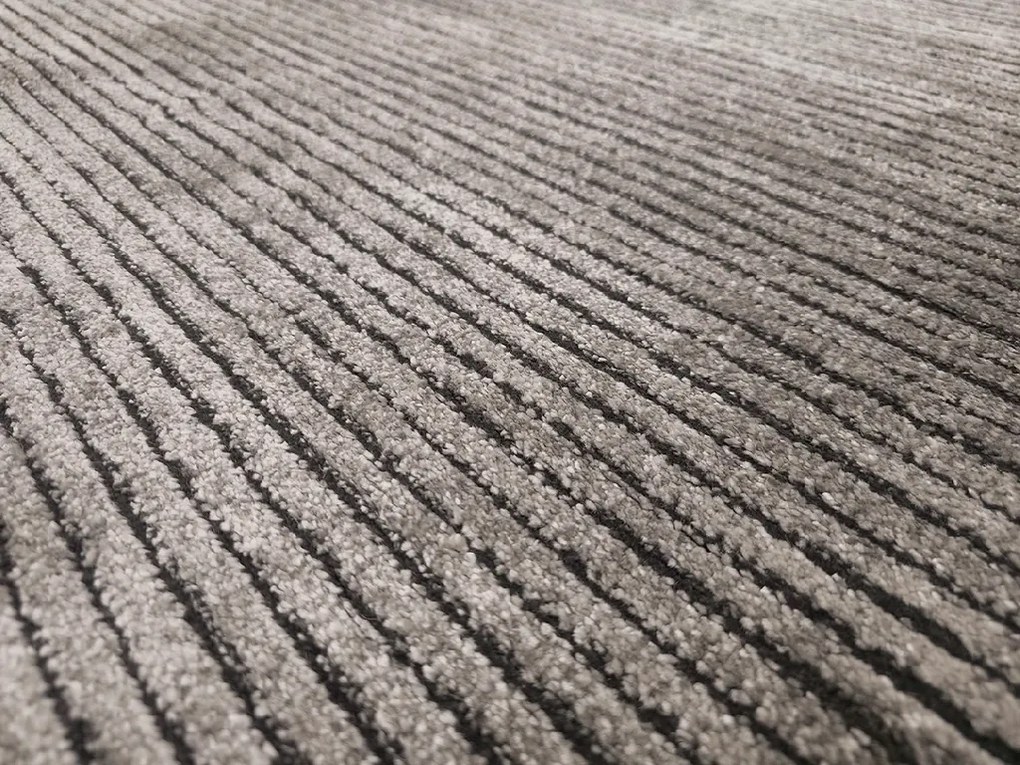 BE Koberec Eforia 9551 GREY - šedý obdélníkový Rozměr: 60x100 cm