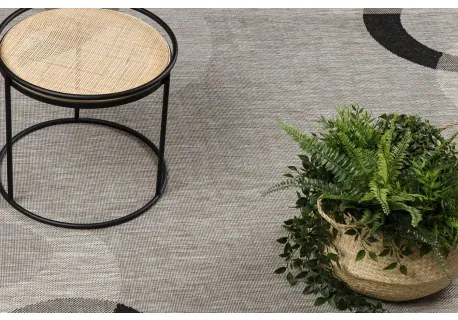 koberec SISAL FLOORLUX 20078 stříbro / černý velikost 160x230 cm | krásné koberce cz