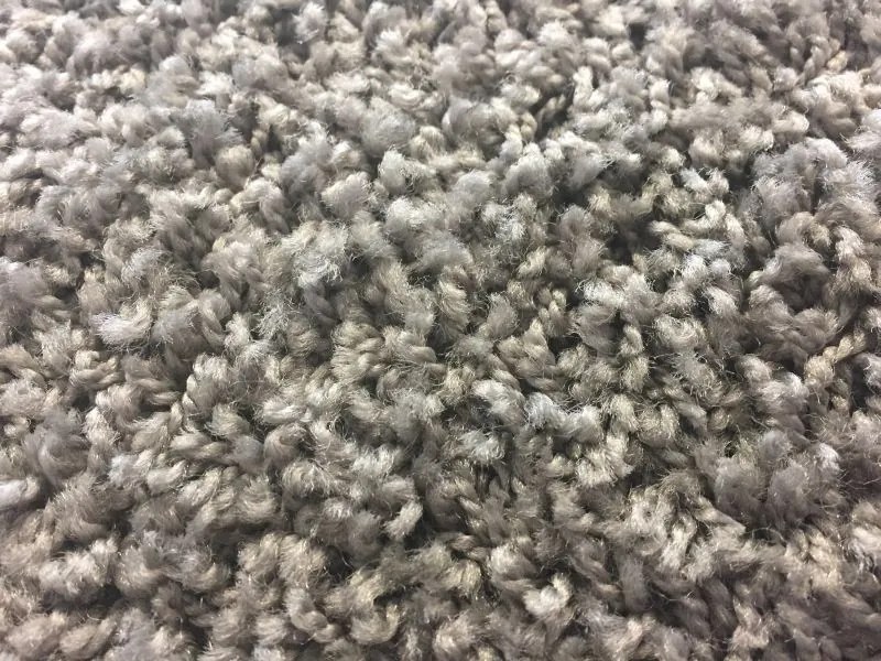 Vopi | Kusový koberec Color Shaggy šedý - Kulatý průměr 67 cm