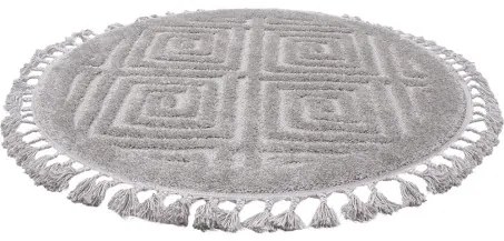 Koberec BERBER 7061 světle šedý kruh