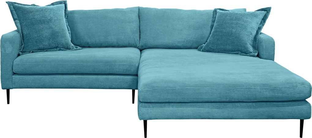 XXXLutz ROHOVÁ SEDAČKA, textil, světle modrá P & B - Sedací soupravy - 002330003416