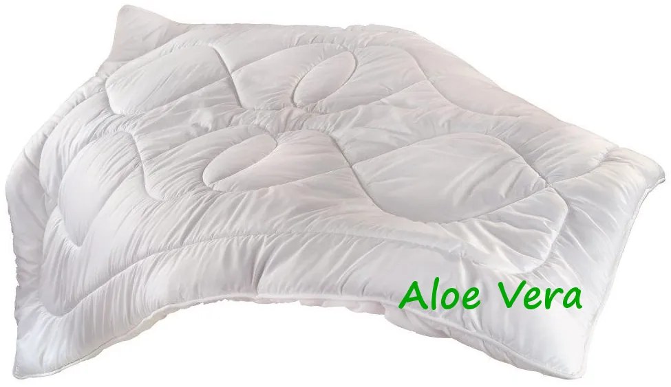 SET Přikrývka Aloe Vera 140x200cm celoroční 850g + Polštář UNICO AloeVera 70x90cm 900g